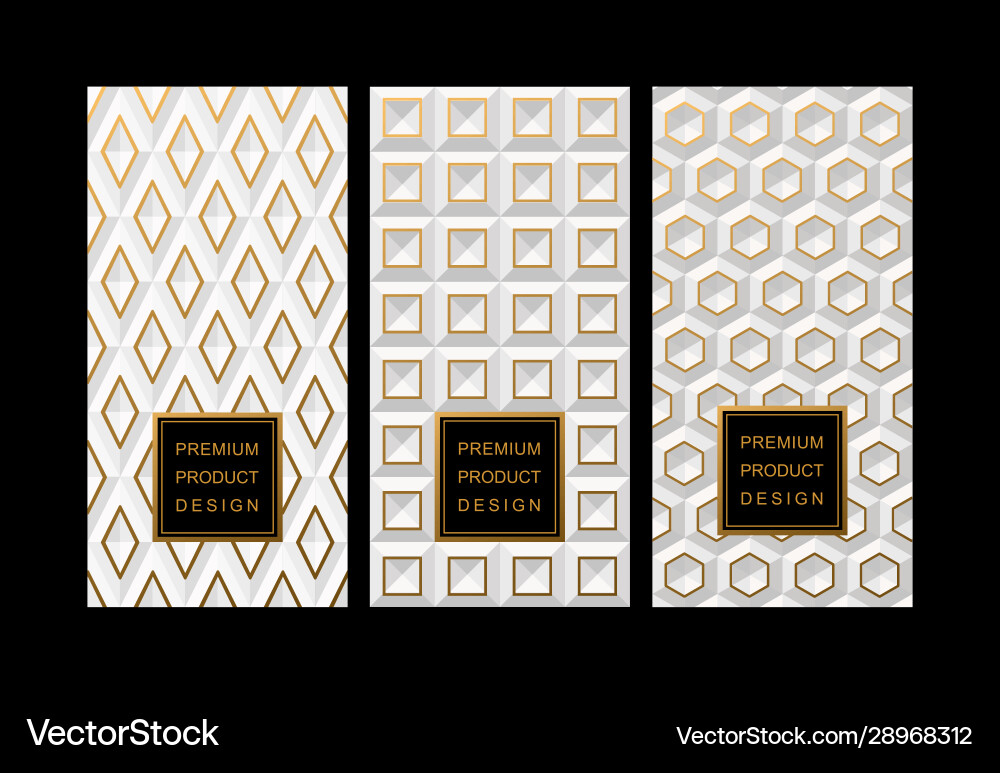 Set white volume 3d backgrounds Royalty Free Vector Image