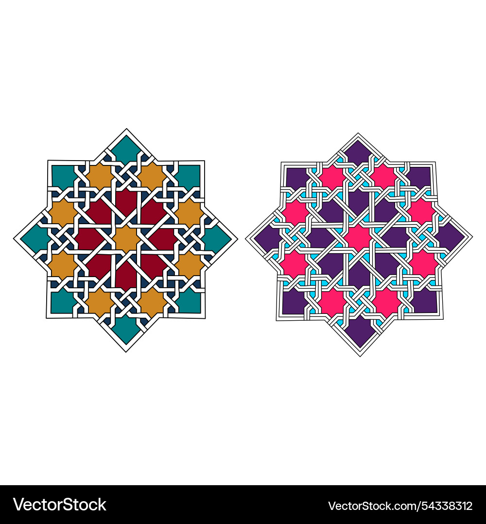 Traditional patterns of ankara turkey Royalty Free Vector