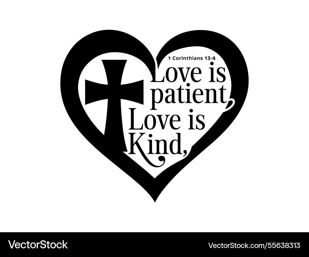 Christian Faith Typography Royalty Free Vector Image