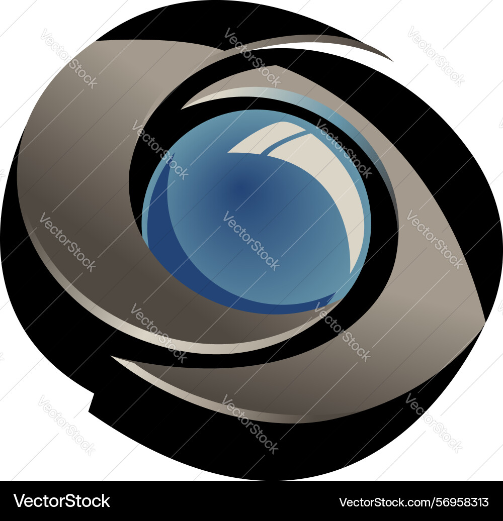 Fiber optics logo Royalty Free Vector Image - VectorStock