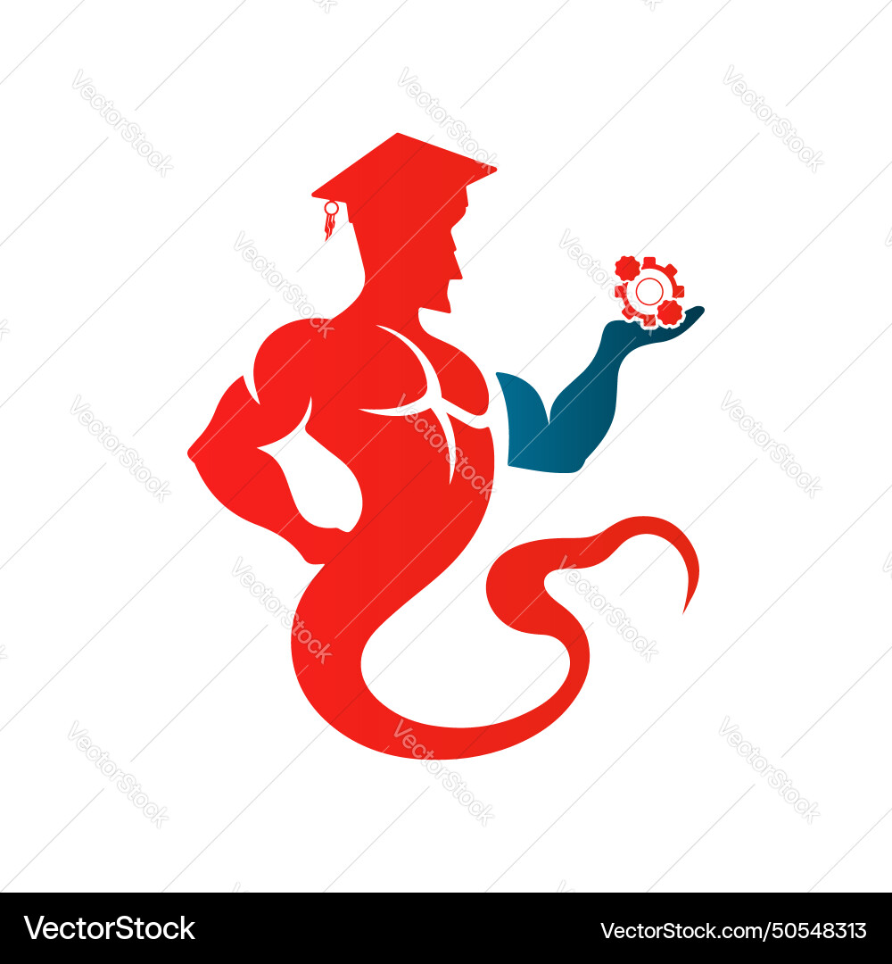 Genie logo design Royalty Free Vector Image - VectorStock