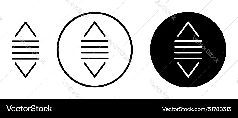 List dropdown icon Royalty Free Vector Image - VectorStock