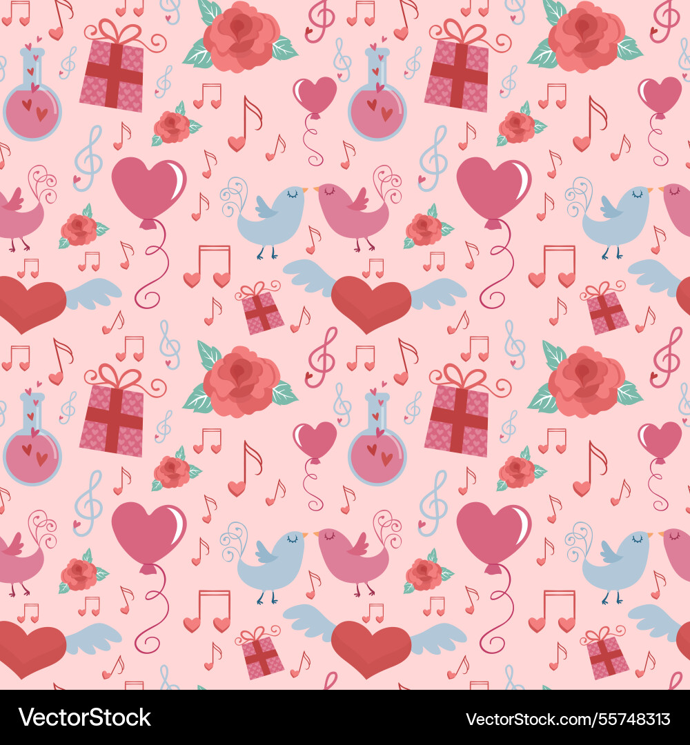 Lovely background with love decoration Royalty Free Vector