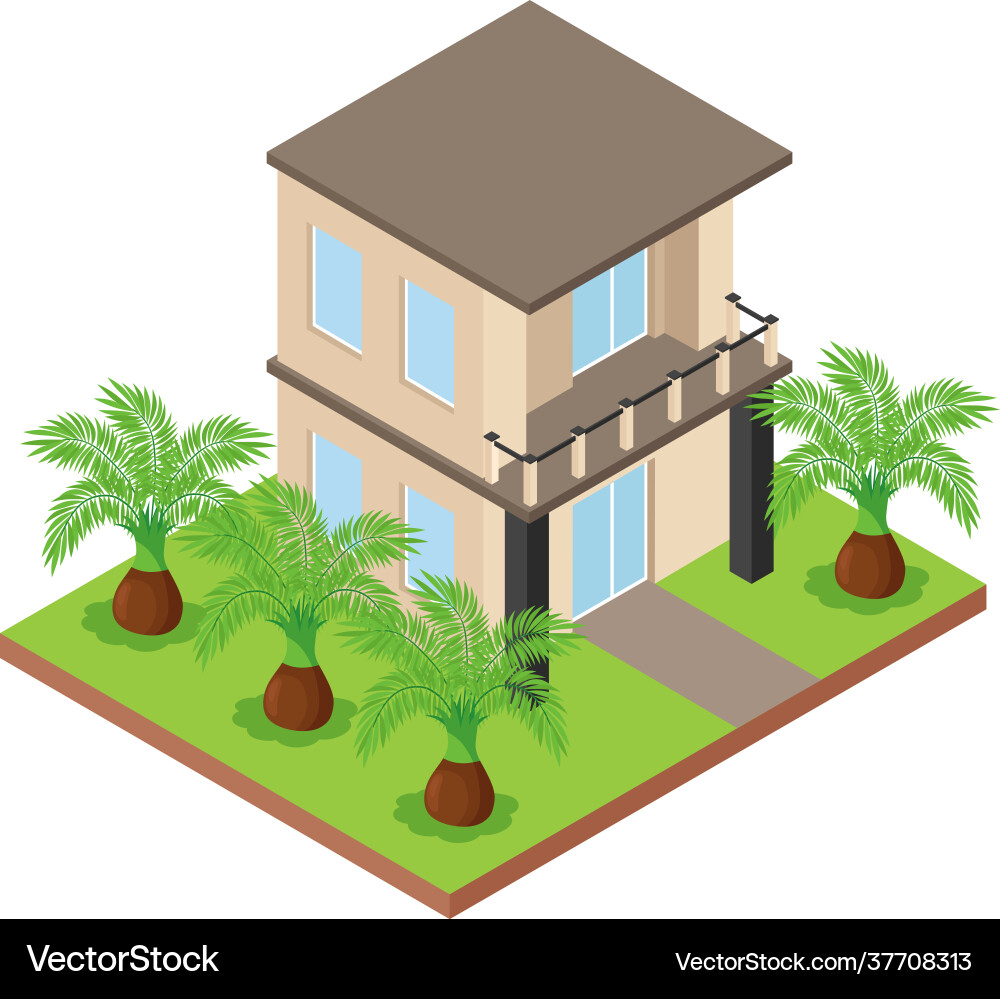 Private house Royalty Free Vector Image - VectorStock