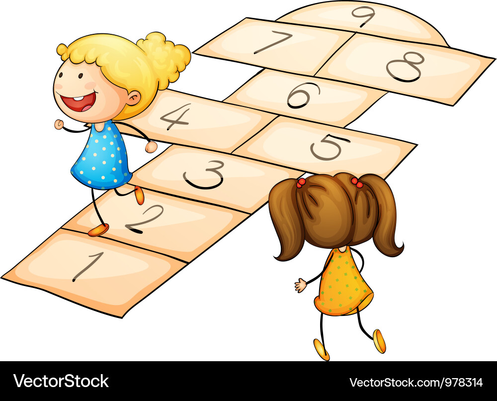 Hopscotch Royalty Free Vector Image - VectorStock