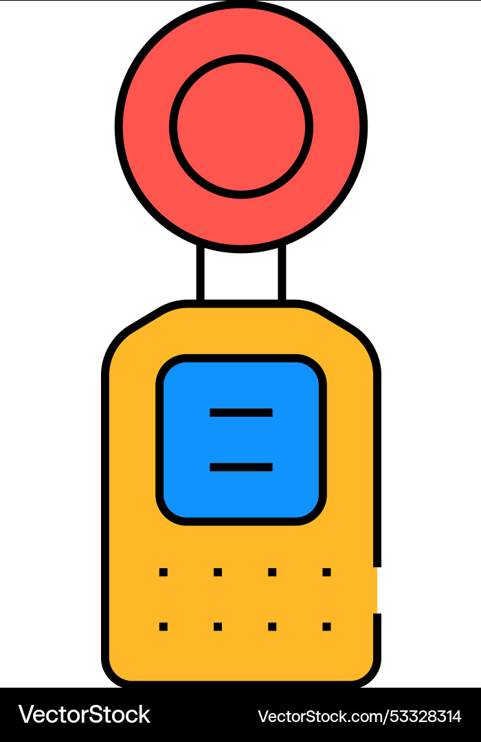 Light meter measuring equipment icon color Vector Image