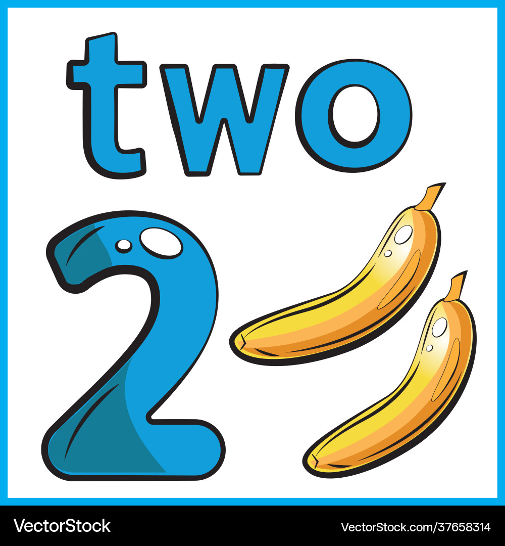 Two bananas Royalty Free Vector Image - VectorStock