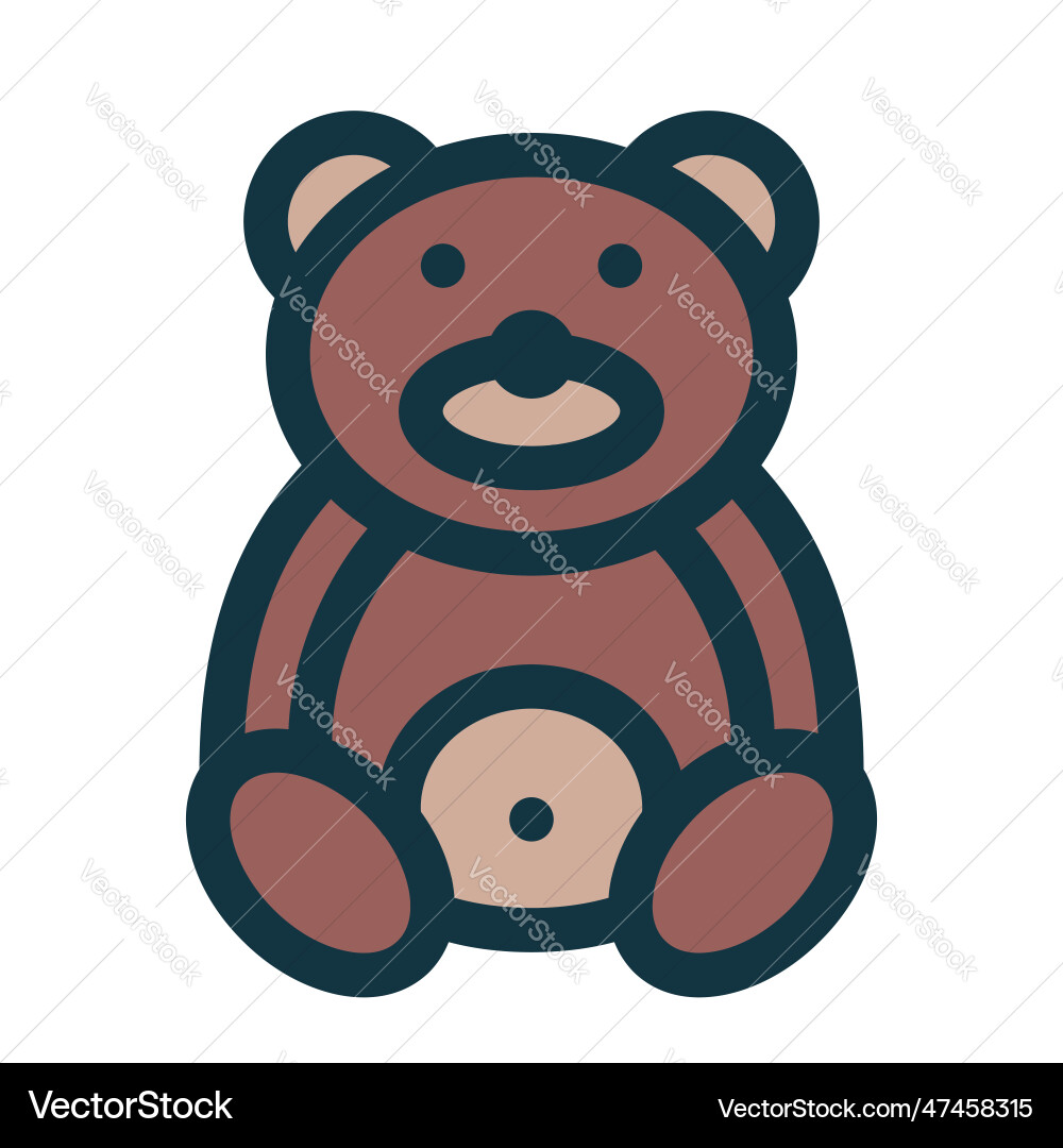 Bear toy icon teddy Royalty Free Vector Image - VectorStock