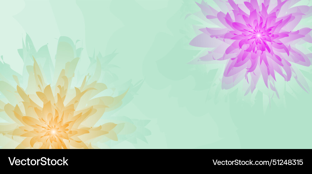 Emerald elegance stunning watercolor flower Vector Image