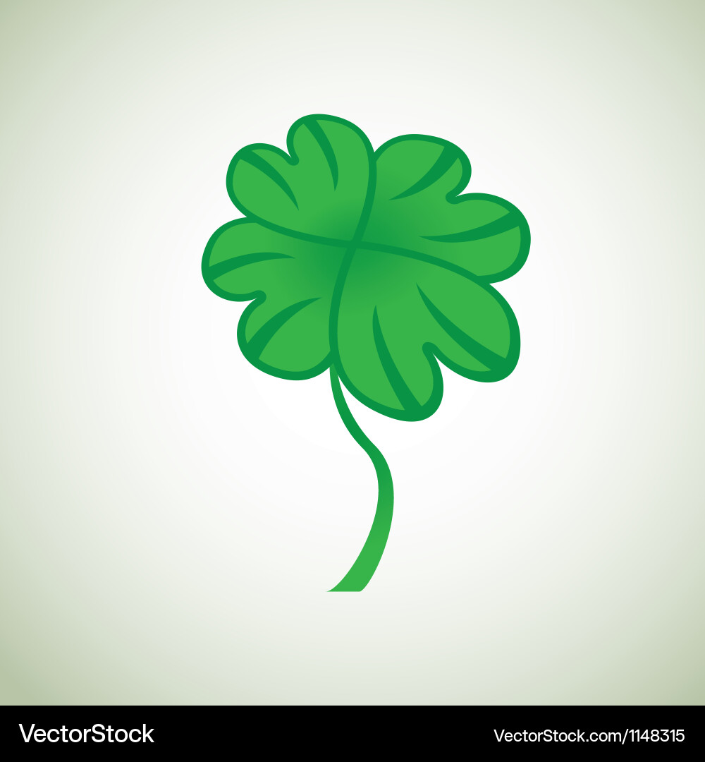 Four leaf clover Royalty Free Vector Image - VectorStock