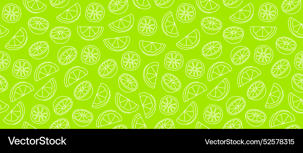 Seamless background with lemons Royalty Free Vector Image