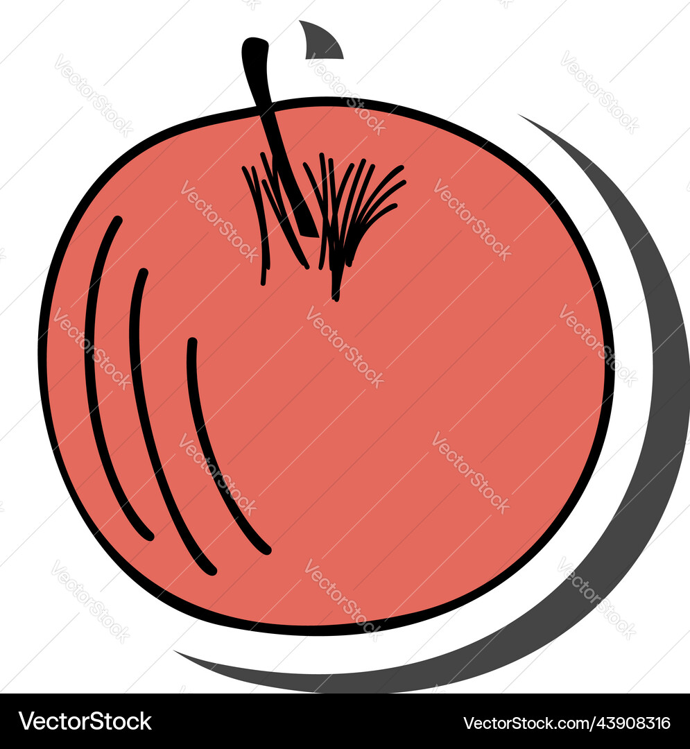 Apple sticker Royalty Free Vector Image - VectorStock