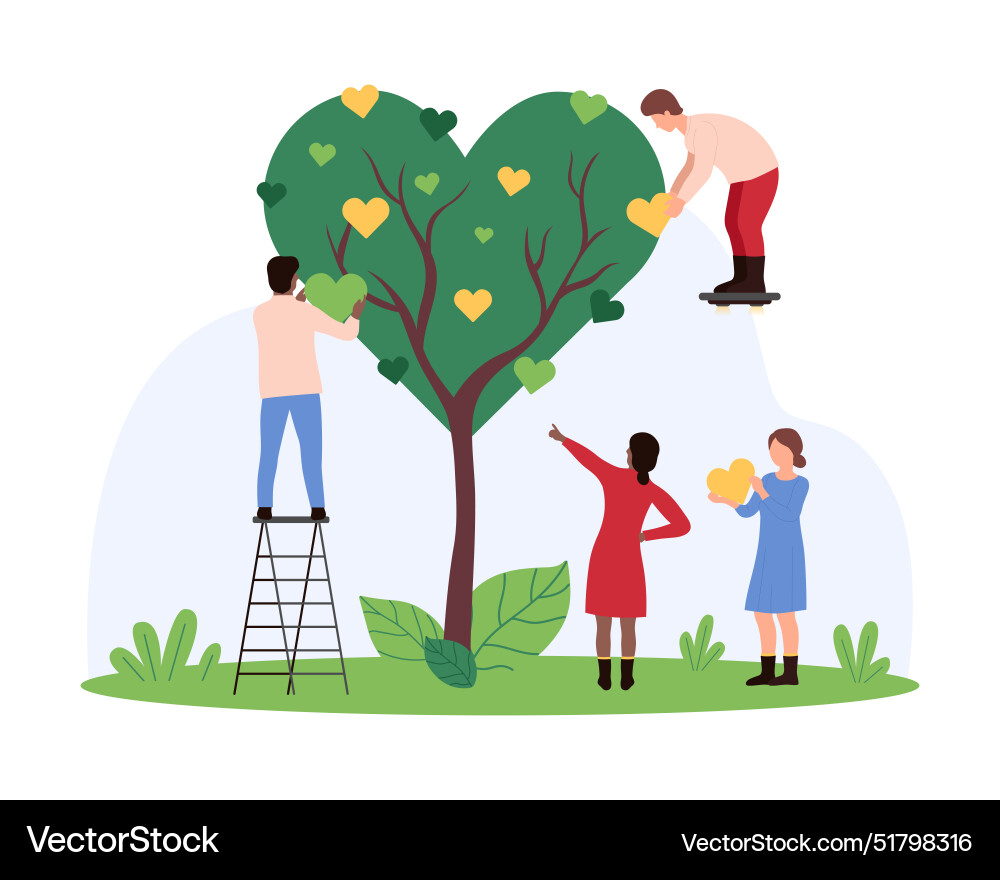 Nature care environmental protection teamwork Vector Image