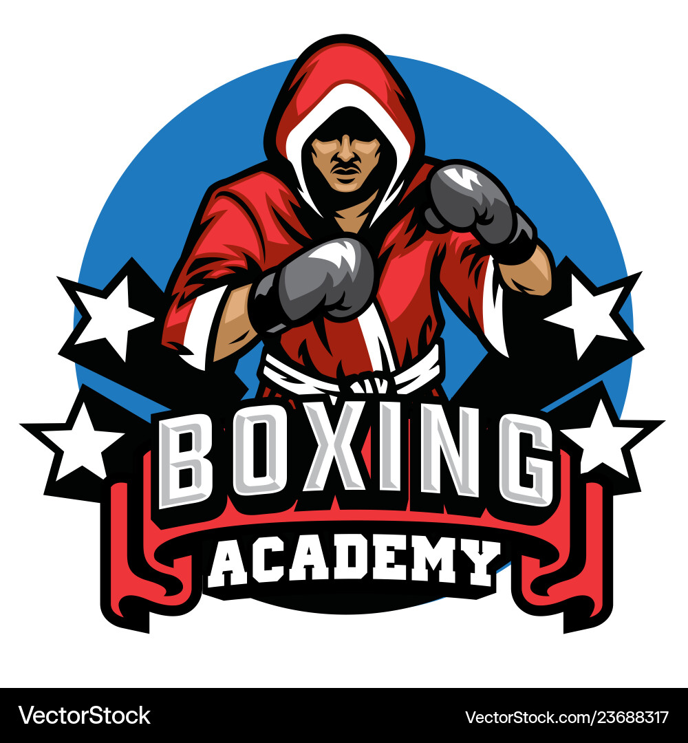 Boxing badge design Royalty Free Vector Image - VectorStock