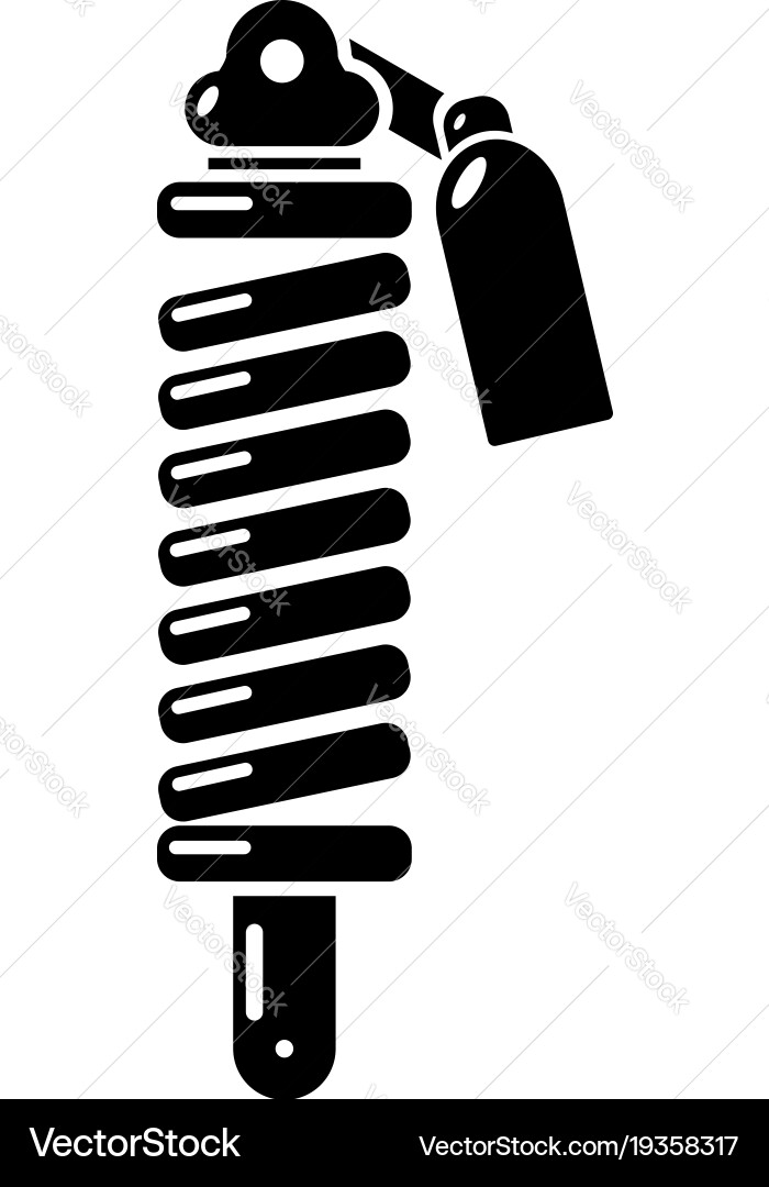 Shock absorber icon simple style Royalty Free Vector Image