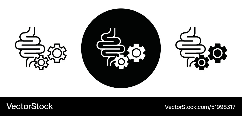 Work digestive system icon line art Royalty Free Vector