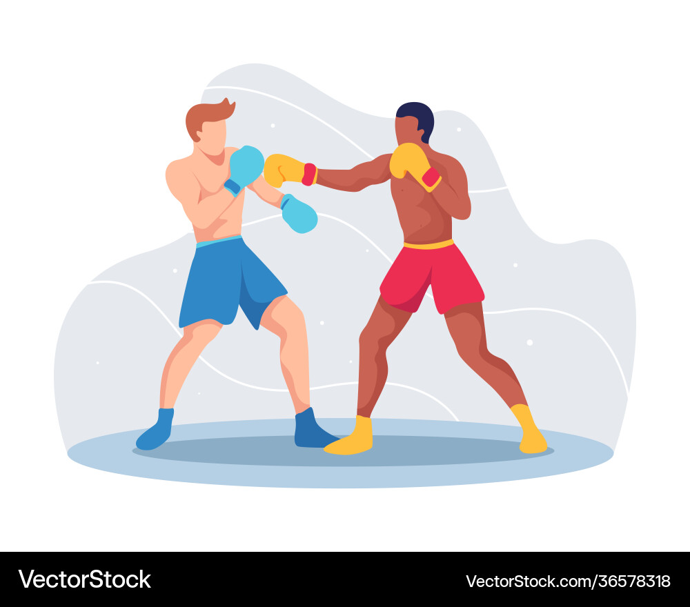 Boxing Competition Royalty Free Vector Image - VectorStock
