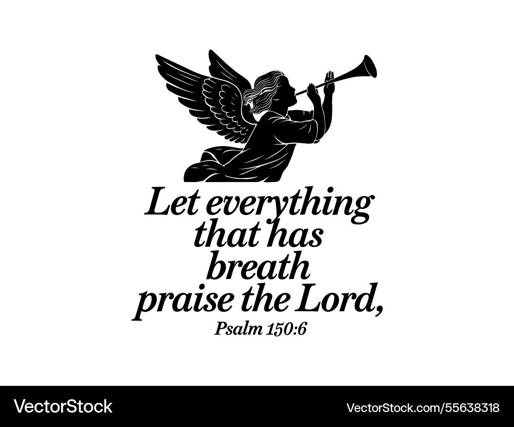 Christian bible verse typography faith based Vector Image