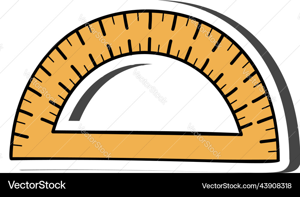 Ruler sticker Royalty Free Vector Image - VectorStock