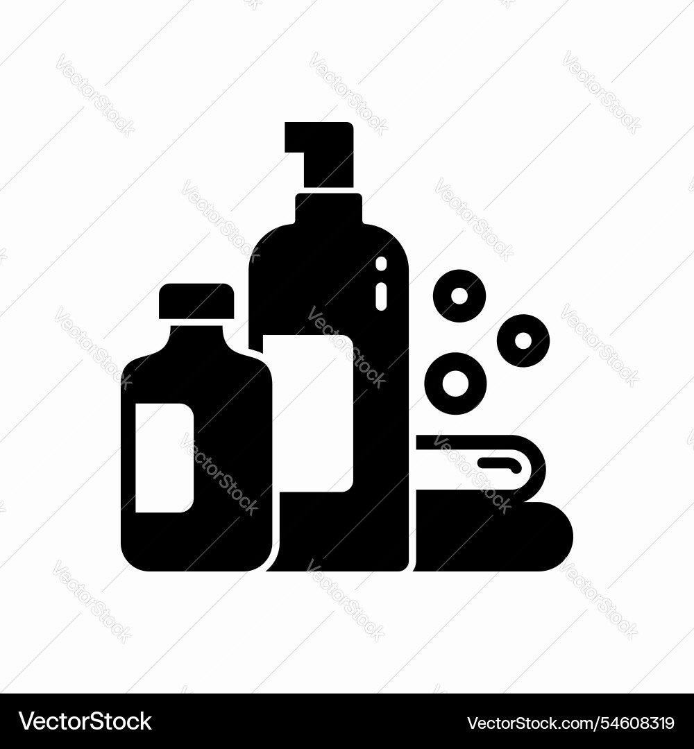 Bottles with washing and cleaning liquids Vector Image