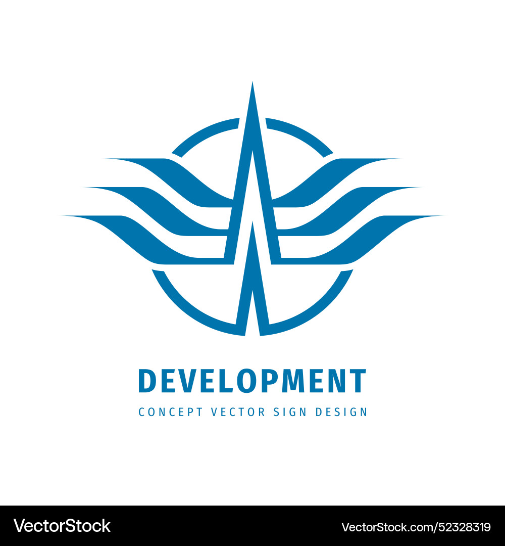 Development business logo template creative Vector Image