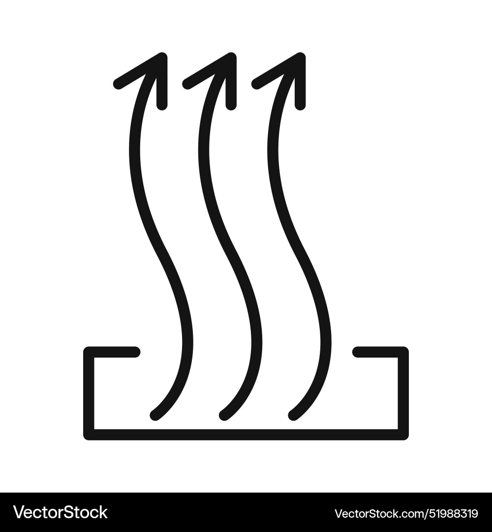 Heat icon set warm climate for weather Royalty Free Vector