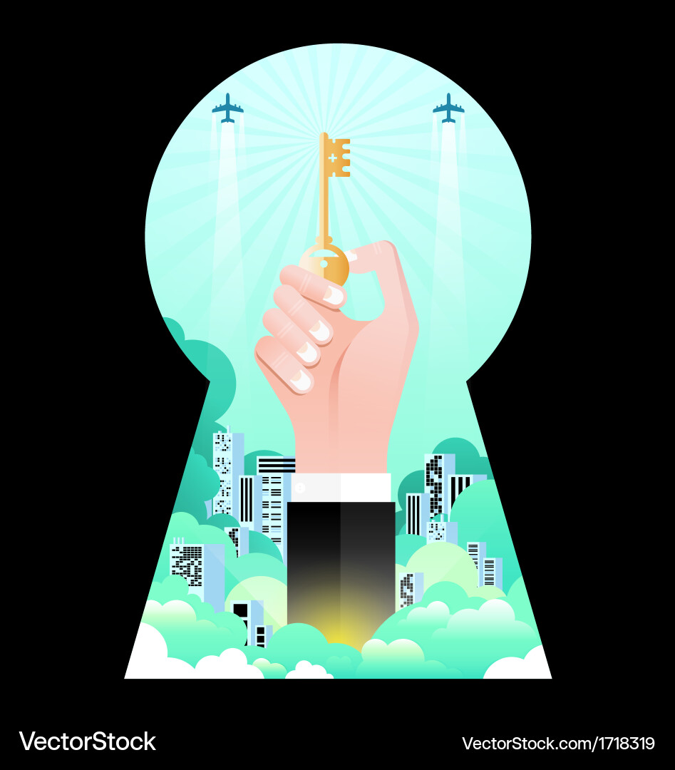 Key to success Royalty Free Vector Image - VectorStock