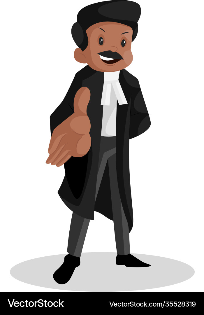 Lawyer cartoon Royalty Free Vector Image - VectorStock