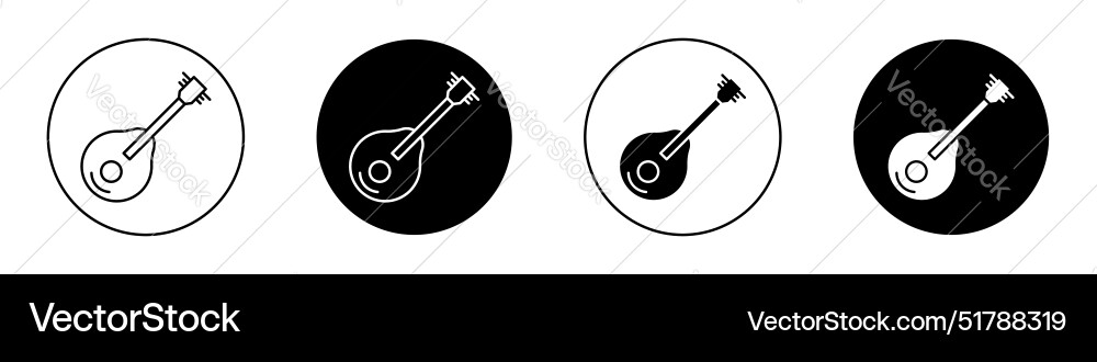 Mandolin icon Royalty Free Vector Image - VectorStock