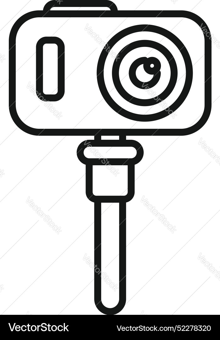 Action camera is recording an extreme sport event Vector Image