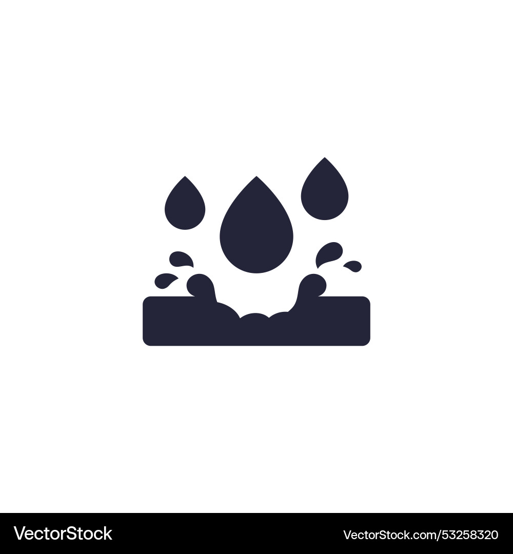 Corrosive material and acid icon pictogram Vector Image