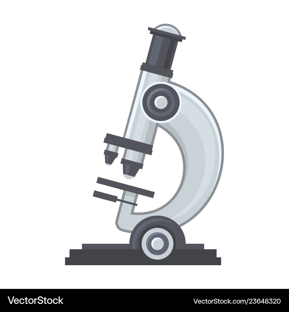 Laboratory Microscope Icon Royalty Free Vector Image