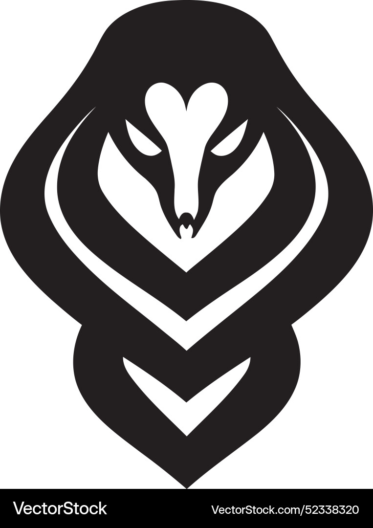 Onyx scales snake graphicsinuous serpent noir art Vector Image