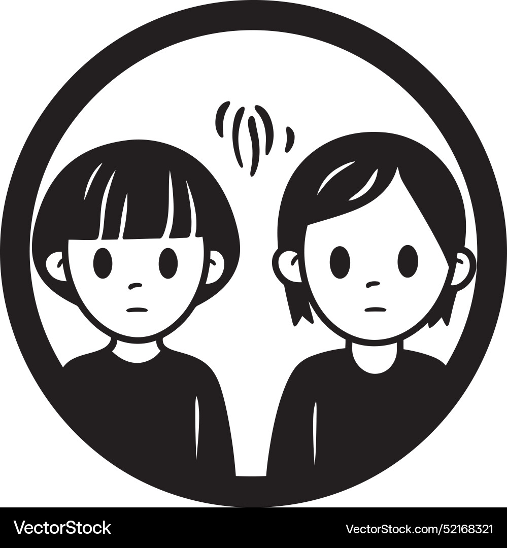 Building strong sibling relationships in kids Vector Image