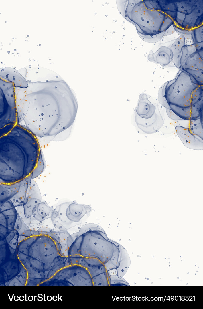 Elegant hand painted alcohol ink background Vector Image