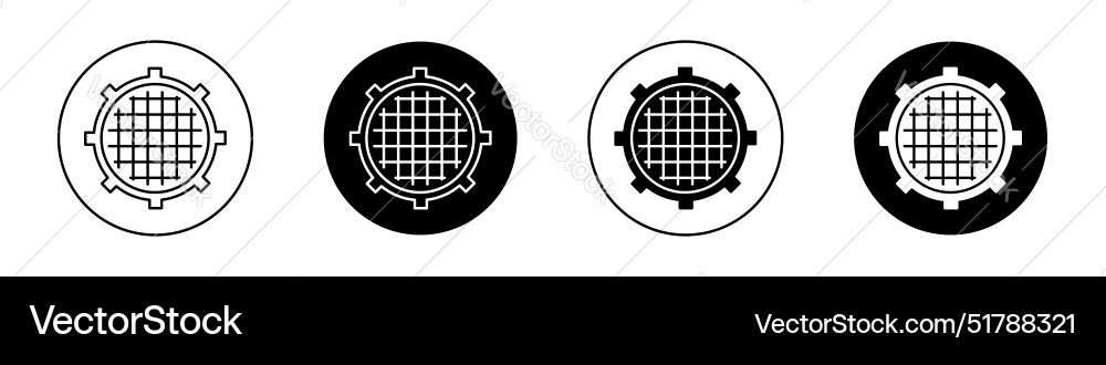 Manhole icon Royalty Free Vector Image - VectorStock