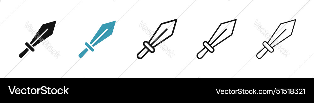 Sword icon Royalty Free Vector Image - VectorStock