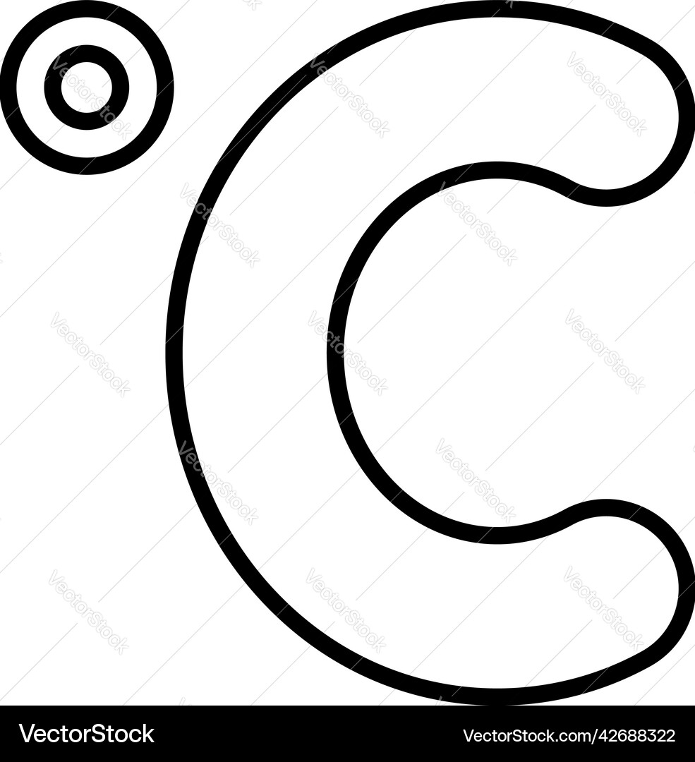 Celsius degree icon Royalty Free Vector Image - VectorStock