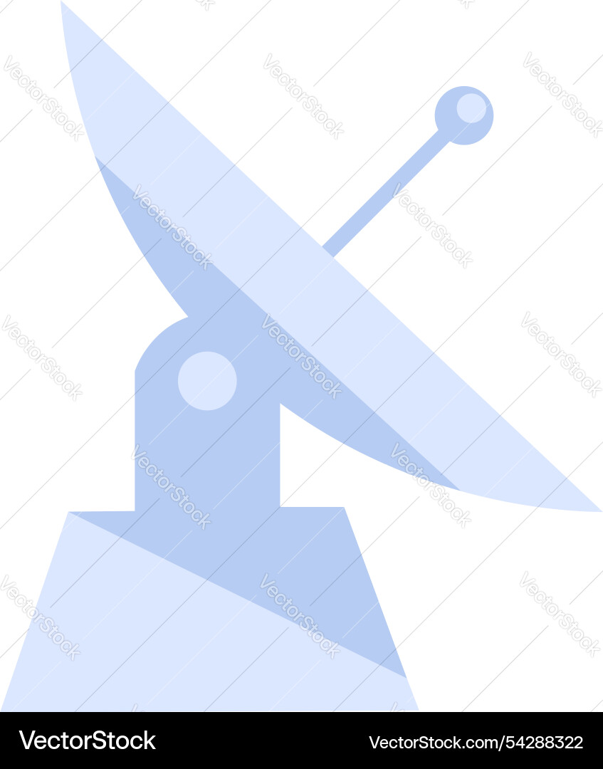 Massive satellite antenna icon Royalty Free Vector Image