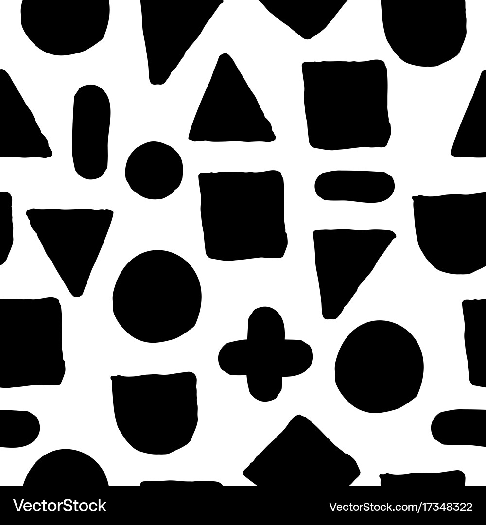 Simple stylish seamless hand-made pattern Vector Image