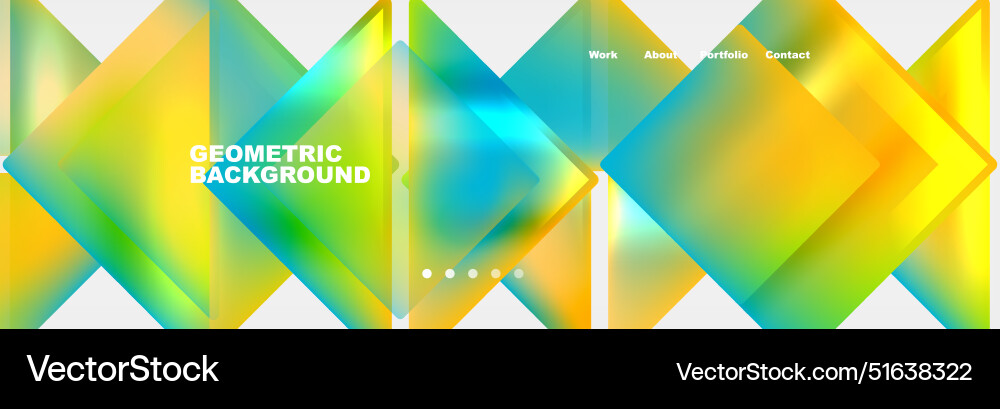 Triangle minimal web site page background design Vector Image