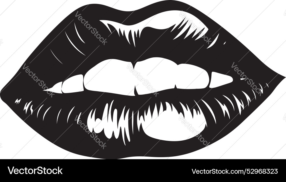 Chic kiss logo collection divine definition lip Vector Image