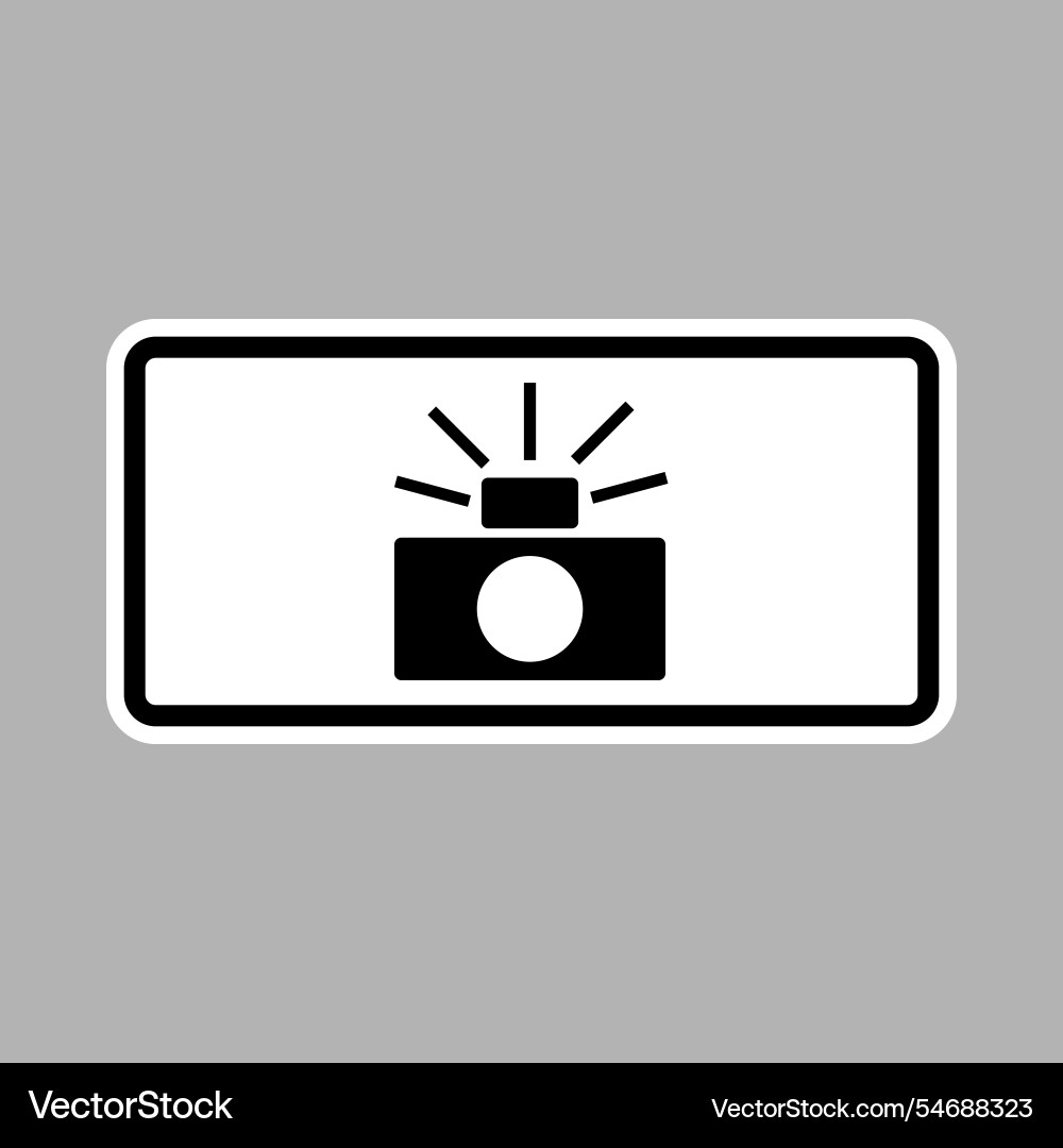 Photo enforced sign symbol Royalty Free Vector Image