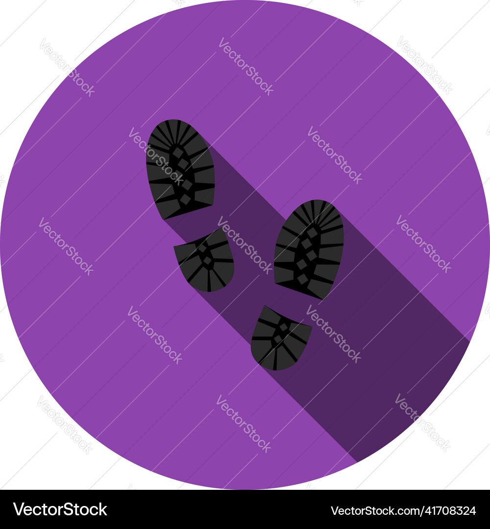 Boot print icon Royalty Free Vector Image - VectorStock