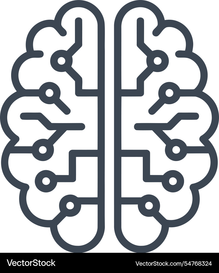 Neural network icon Royalty Free Vector Image - VectorStock