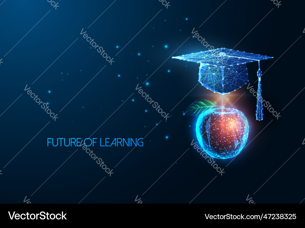 Future education e-learning augmented reality Vector Image