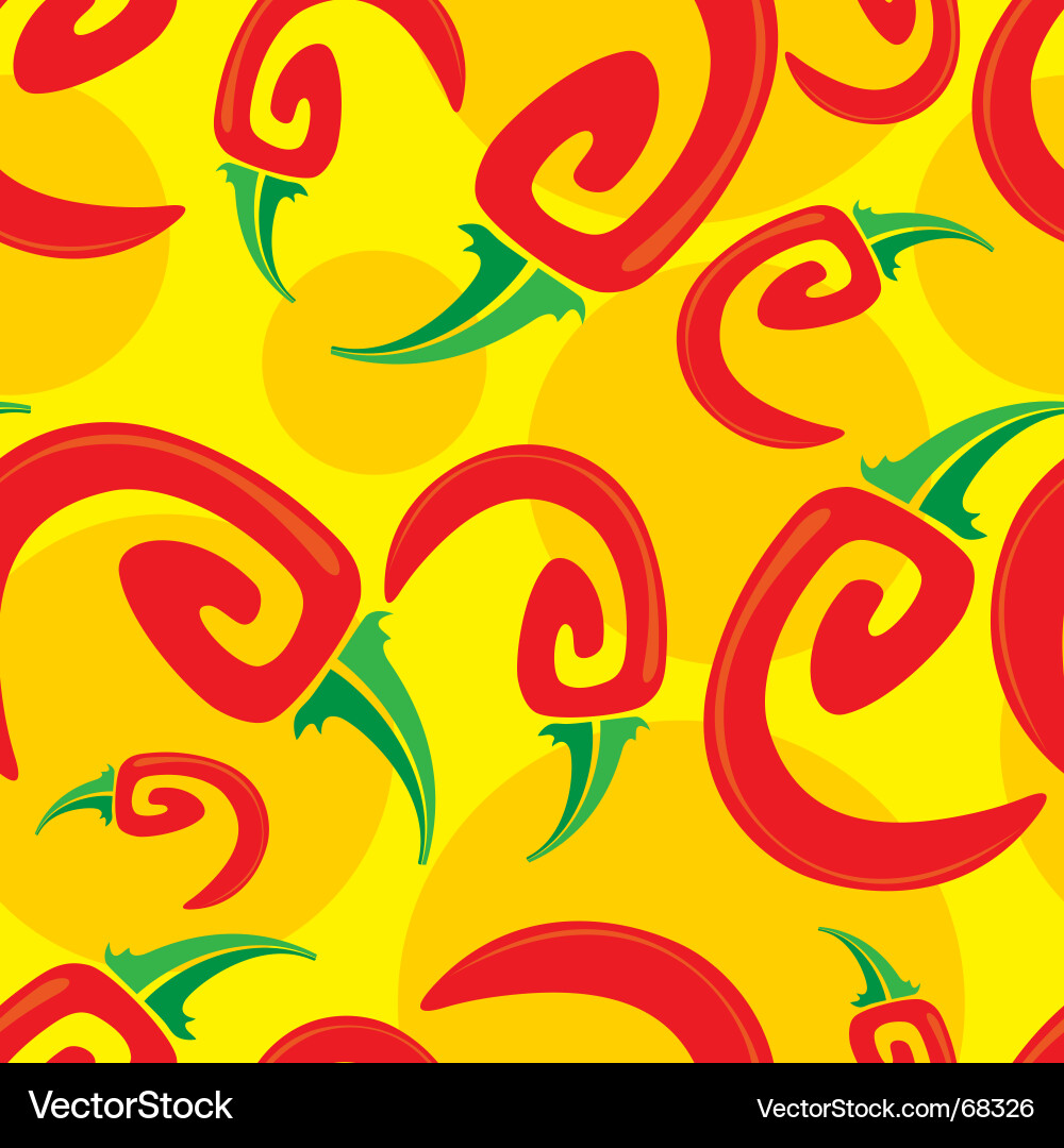 Chili seamless Royalty Free Vector Image - VectorStock