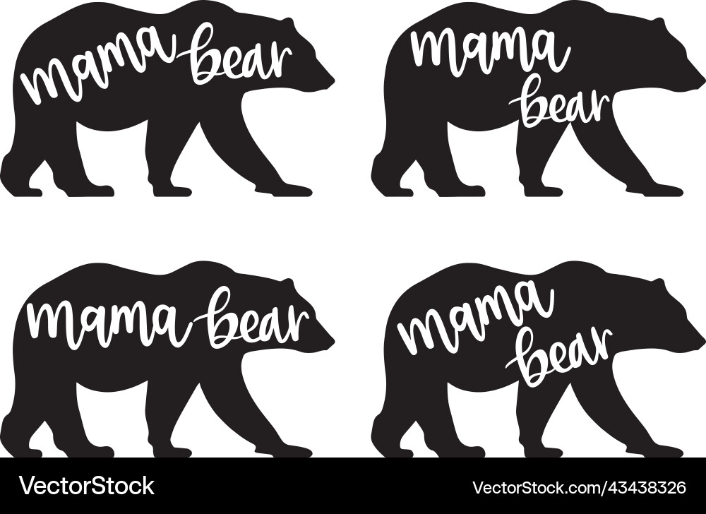 Mama bear Royalty Free Vector Image - VectorStock