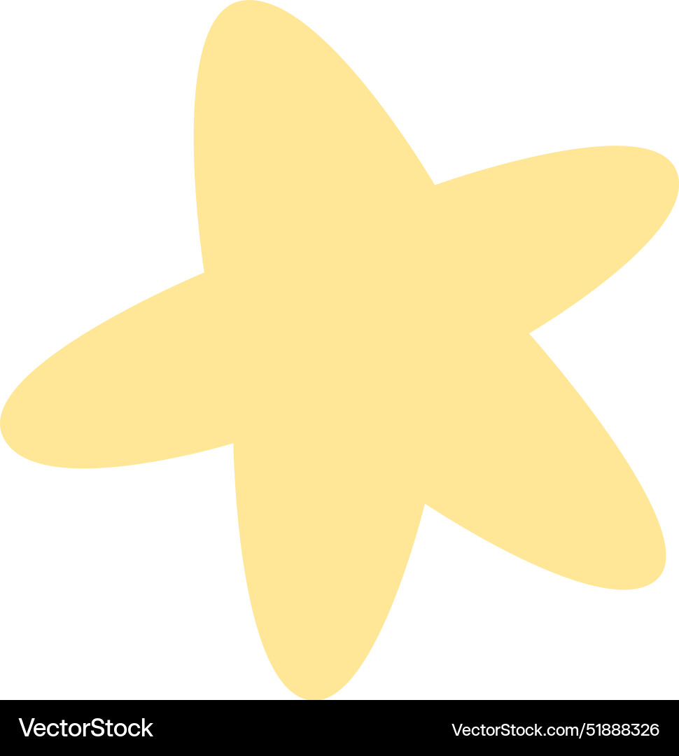 Star hand drawn icon Royalty Free Vector Image