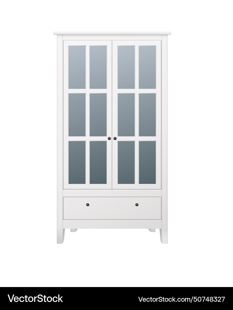 Cabinet realistic Royalty Free Vector Image - VectorStock
